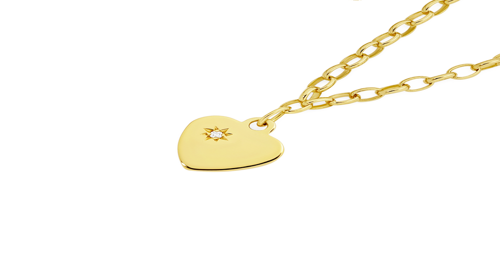 9ct Gold 16.5cm Solid Diamond Belcher Bracelet | Goldmark (AU)