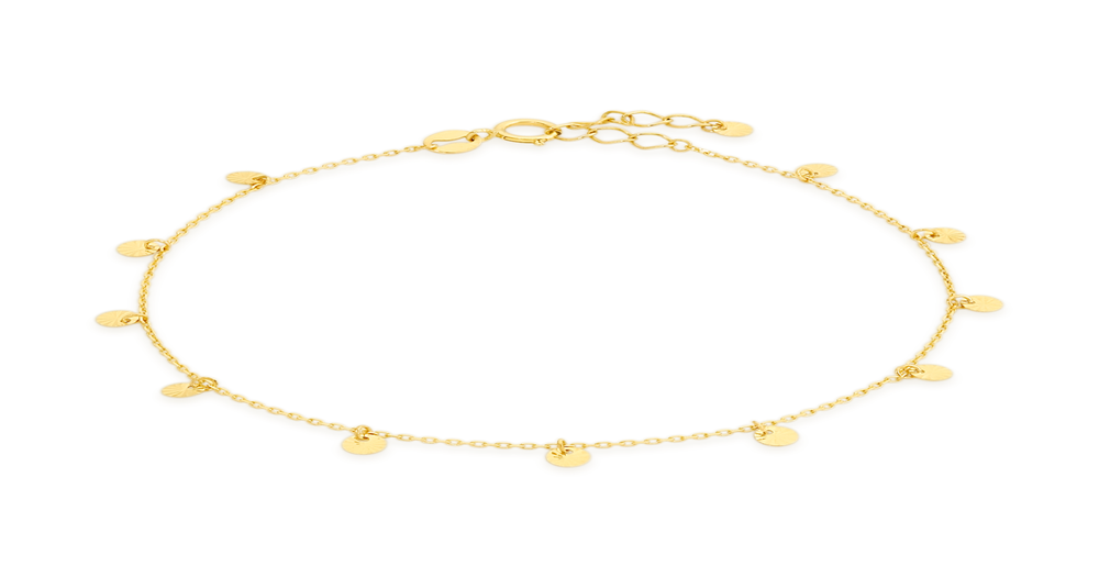 9ct Gold 19cm Multi Disc Bracelet | Goldmark (AU)
