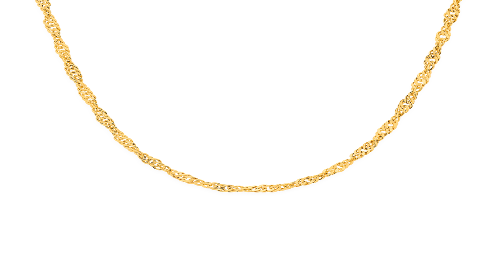 9ct Gold 45cm Singapore Chain | Goldmark (AU)