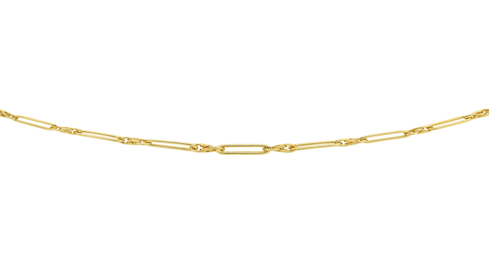 9ct Gold 45cm Solid Paperclip Necklace | Goldmark (AU)