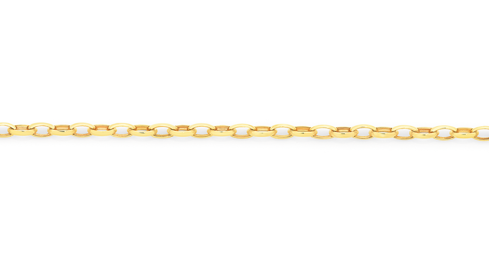 9ct Gold 45cm Solid Round Belcher Chain | Goldmark (AU)