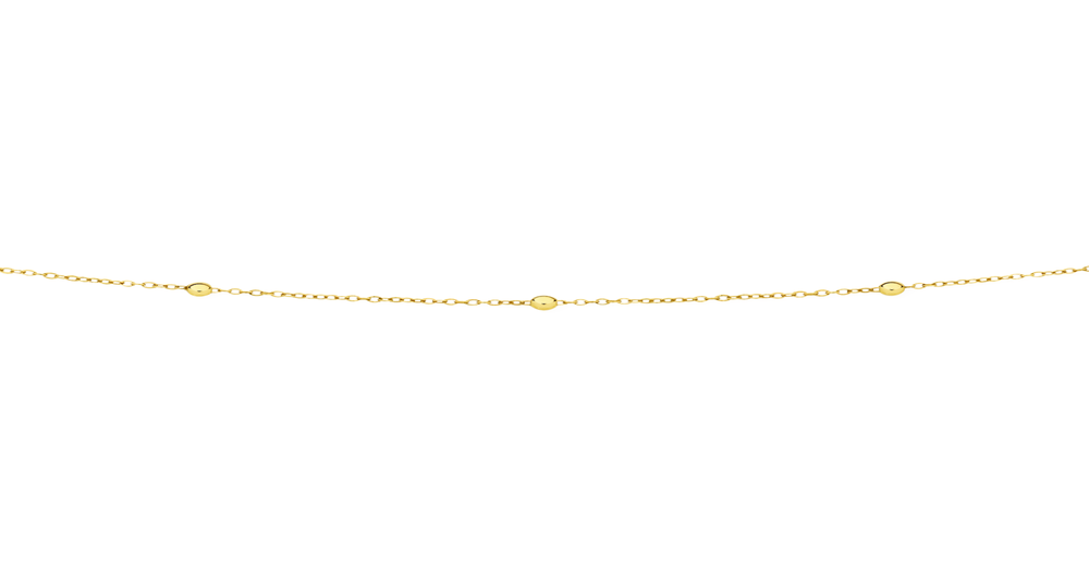 9ct Gold 50cm Beaded Solid Trace Chain | Goldmark (AU)