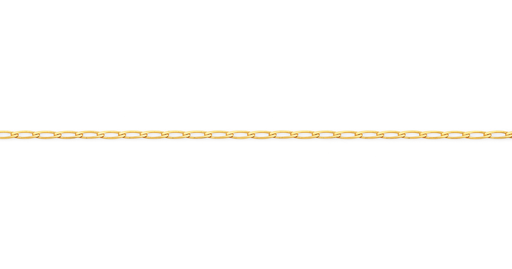 9ct Gold 55cm Fine Diamond-cut Open Oval Curb Chain | Goldmark (AU)