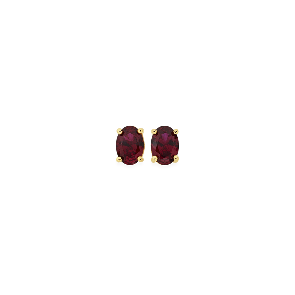 Ruby earrings goldmark store