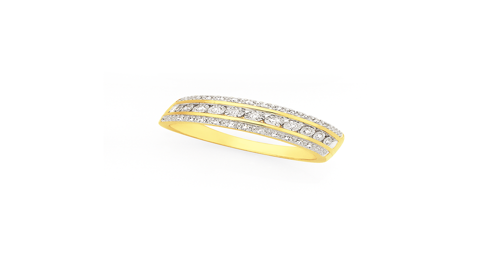 9ct Gold Diamond Dress Ring | Goldmark (AU)