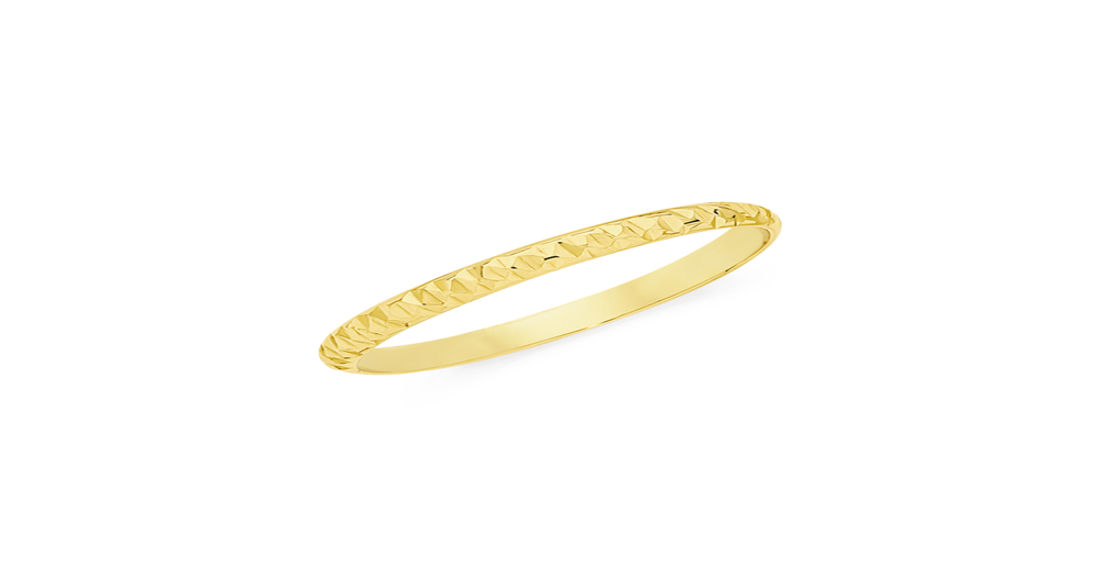 9ct Gold Fine Stacker Ring | Goldmark (AU)