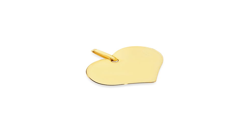 9ct Gold Heart Disc Pendant | Goldmark (AU)
