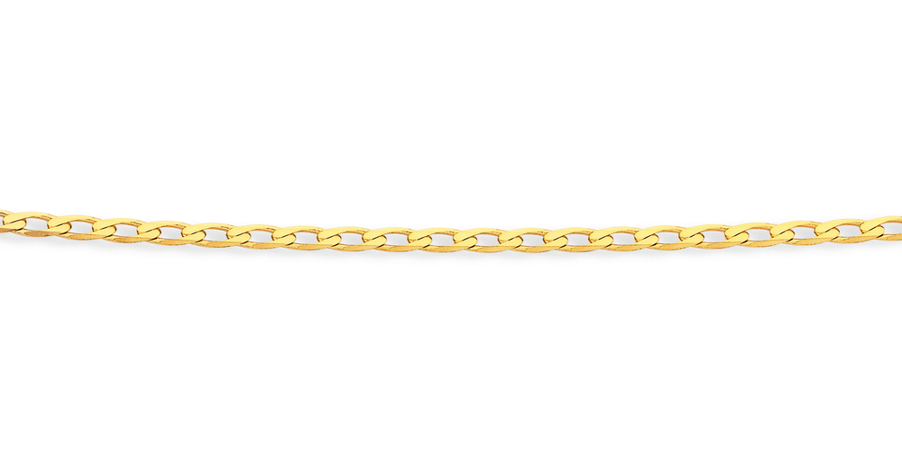 9ct Gold Solid 50cm Curb Chain | Goldmark (AU)