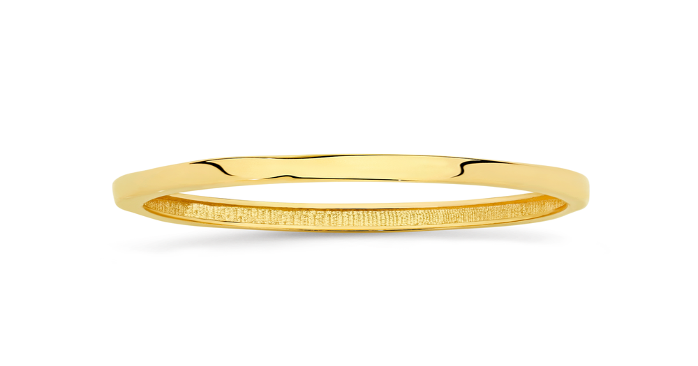 9ct Gold Square Hollow Stacker Ring | Goldmark (AU)