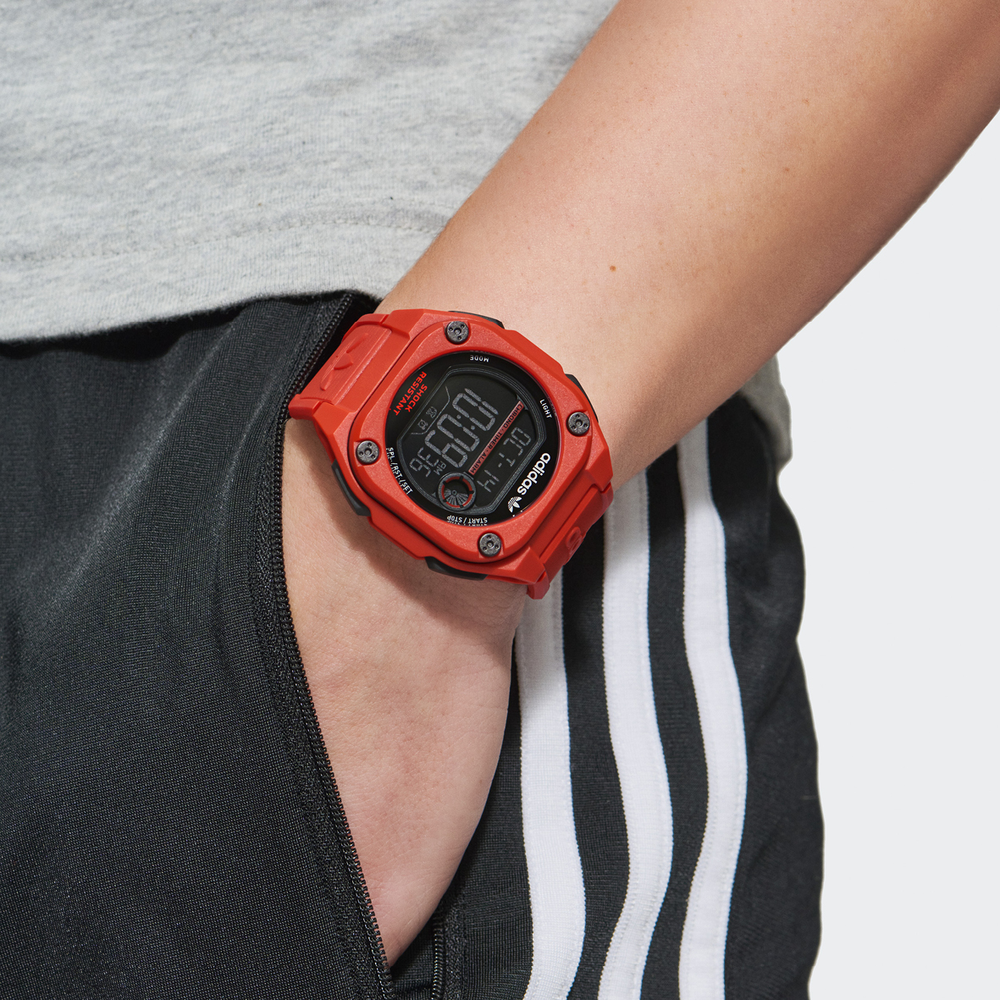 Adidas Watches Red And Black