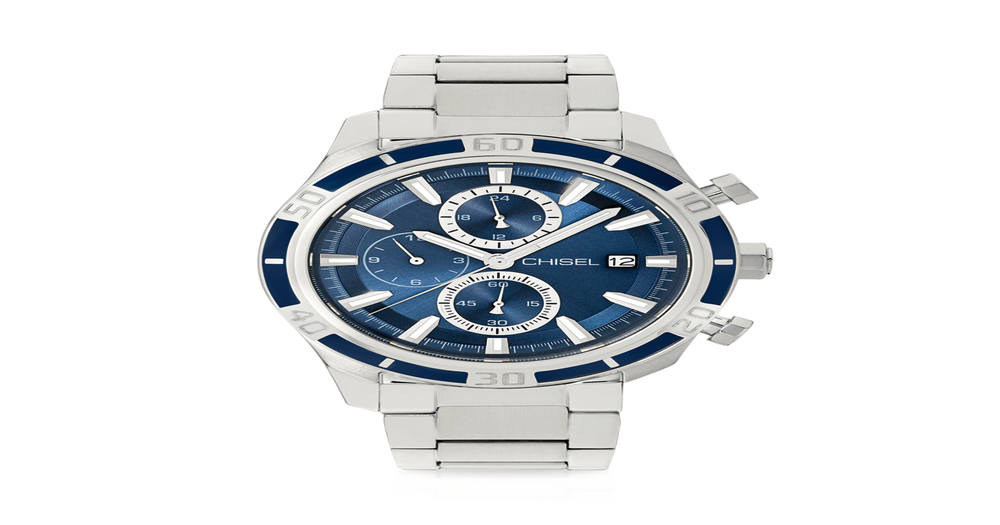 Chisel Men's Titan Chronograph in Silver | Goldmark (AU)