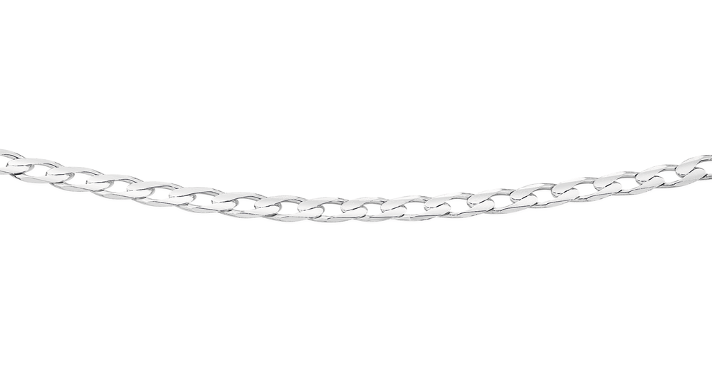 Silver 60cm Solid Curb Chain | Goldmark (AU)