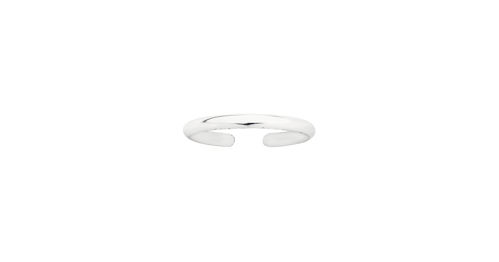 Silver Plain Toe Ring | Goldmark (AU)