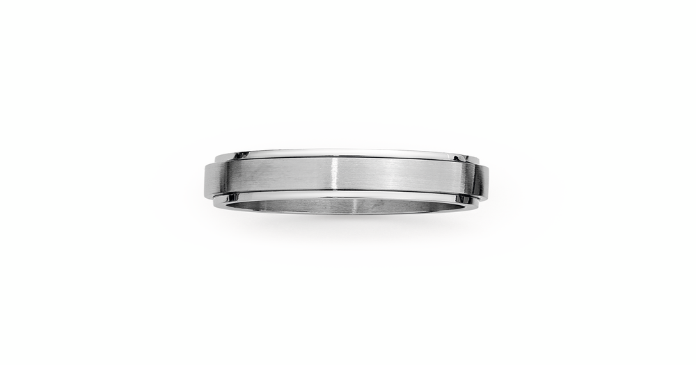 Steel Guys Matte & Polish Spinner Ring | Goldmark (AU)