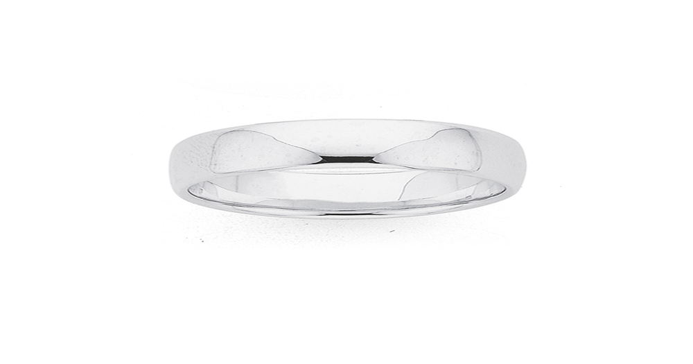 Sterling Silver 6mm Flat Soft Edge Wedder Size T | Goldmark (AU)